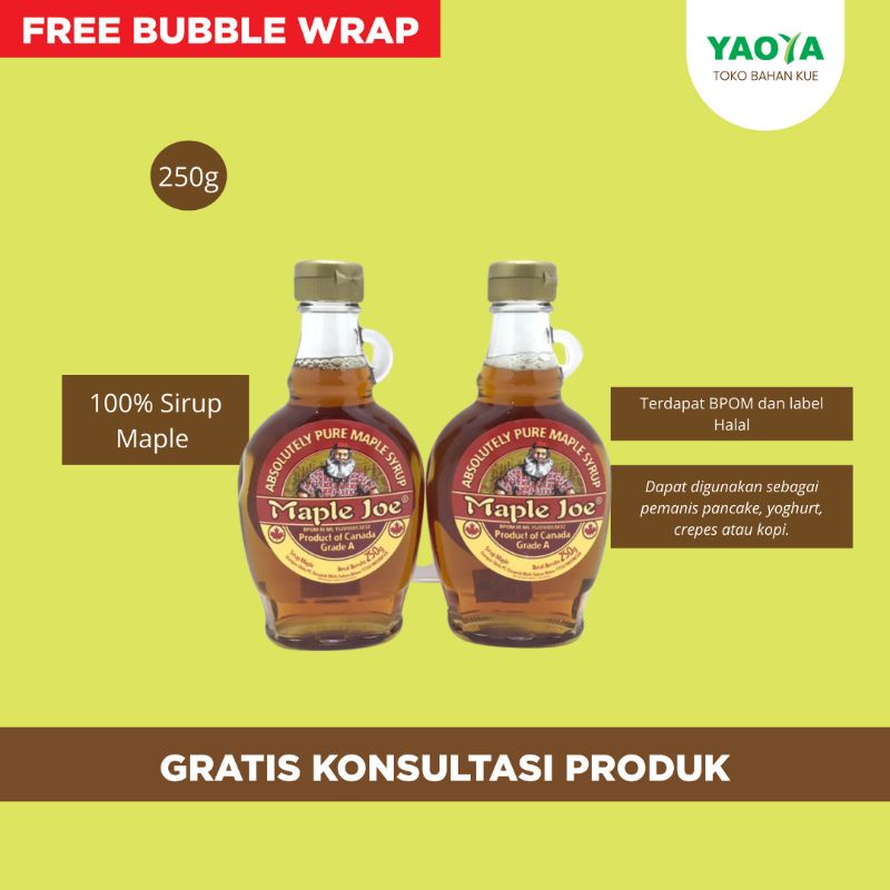 Jual MAPLE JOE PURE SIRUP MAPLE 250G | Shopee Indonesia