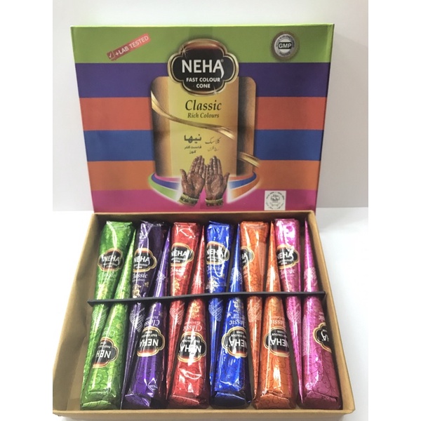 Jual Henna Pacar Kuku Halal Neha Henna Pacar Kuku Arab Temporary ...