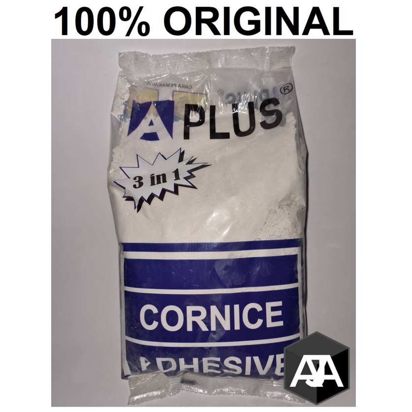 Jual Compound Aplus Cornice Adhesive 1 kg / Kompon Aplus / Compon Aplus ...