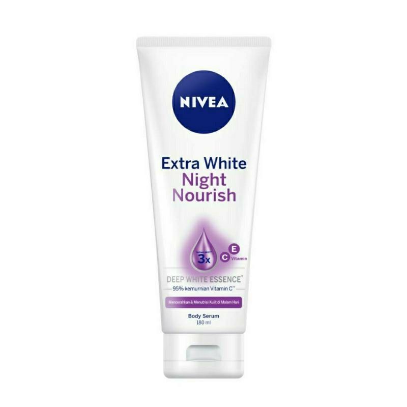 Jual NIVEA Extra White Night Nourish Body Serum 180ml | Shopee Indonesia