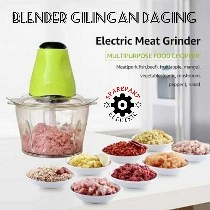 Jual MEAT GRINDER BLENDER GILING DAGING 2LITER - BLENDER KAPSUL LISTRIK ...
