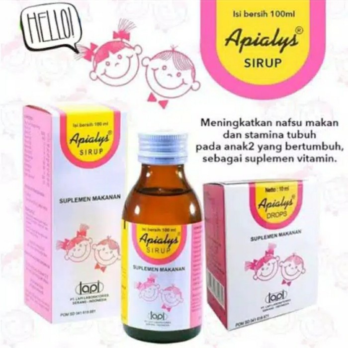 Jual Apialys Drops 10ml & Apialys Syrup 100 ml | Shopee Indonesia