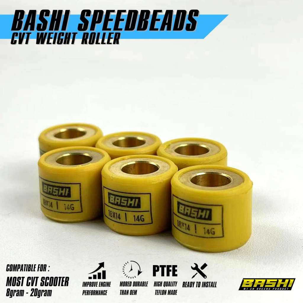 Jual BASHI Roller teflon cvt racing H2 Honda Adv Pcx Vario 125/150 ...