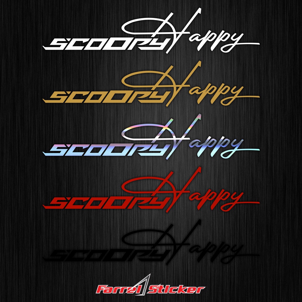 Jual STIKER SCOOPY STICKER SCOOPY HAPPY | Shopee Indonesia
