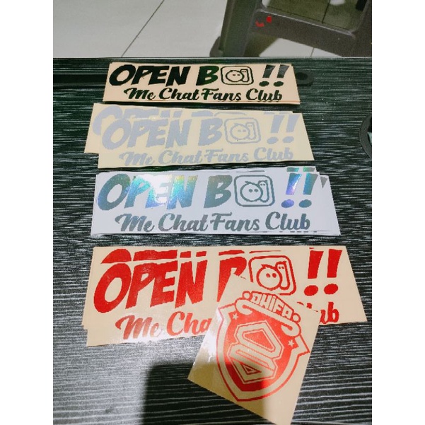 Jual stiker cutting open bo me chatfans club | Shopee Indonesia