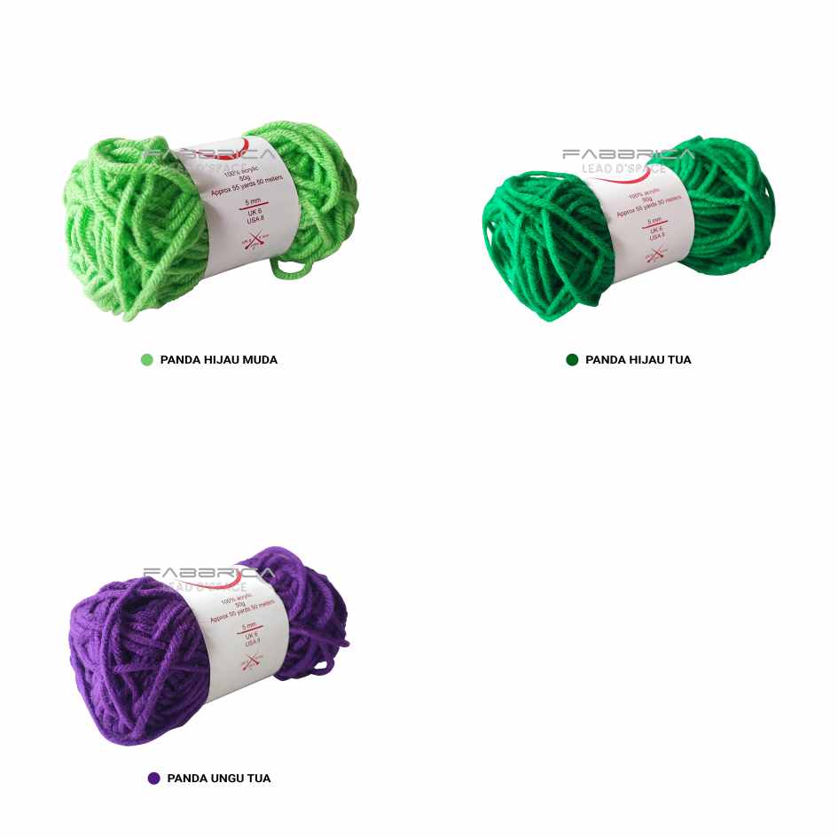 Jual BENANG WOOL KINLON PANDA WOOL COTTON WOL KATUN BENANG RAJUT TEBAL ...