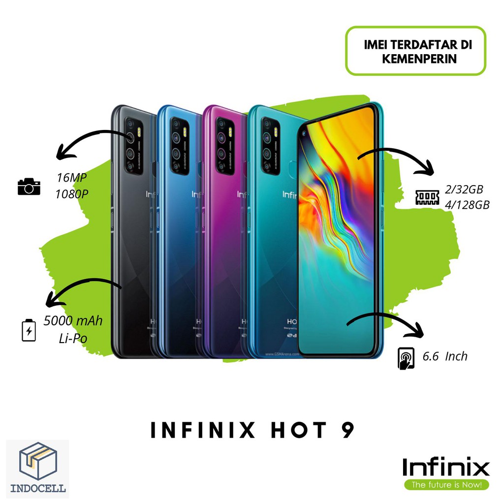 Jual INFINIX HOT 9 RAM 4/128 GB - 2/32 GB GARANSI RESMI | Shopee Indonesia