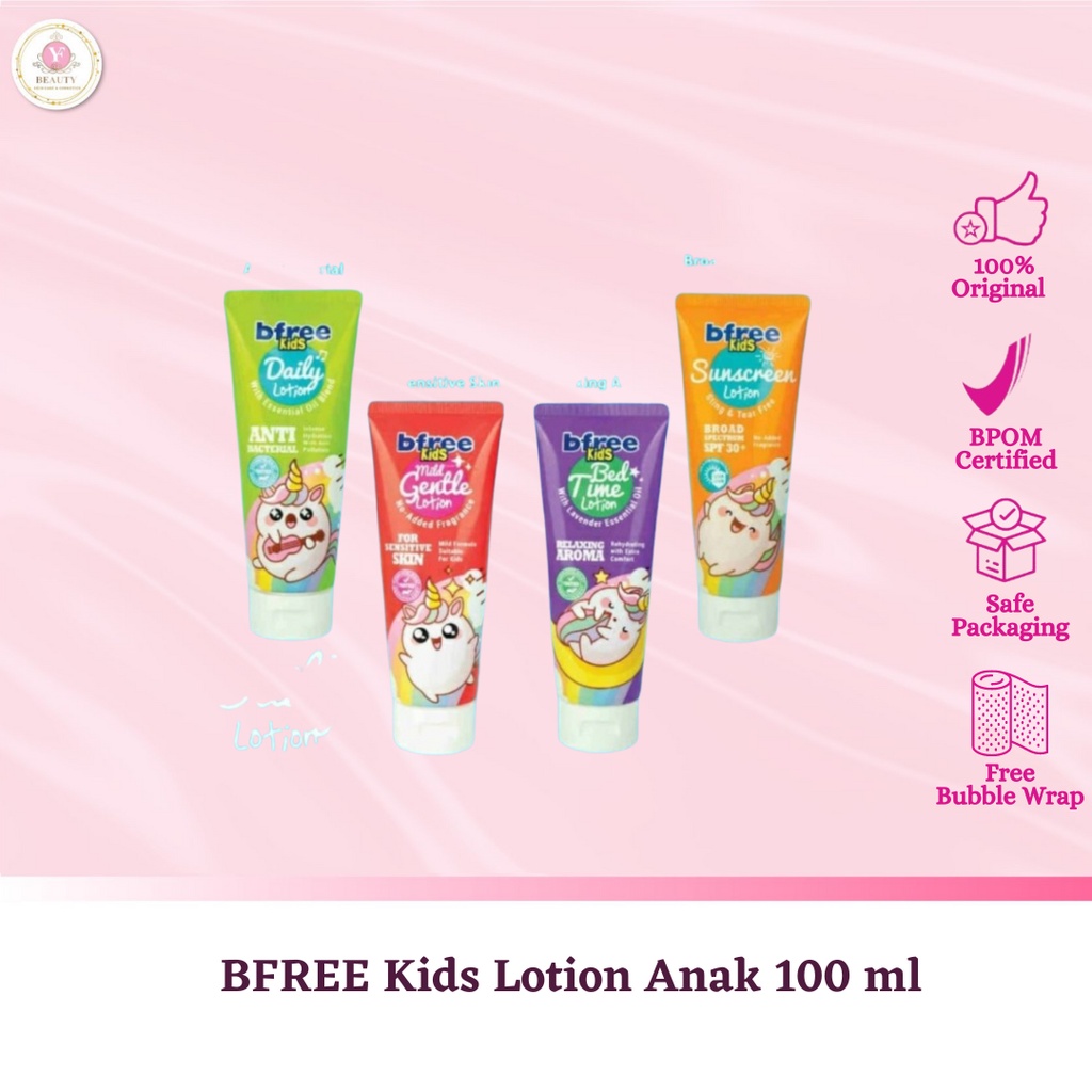Jual YF BEAUTY BFREE Kids Lotion Anak 100 ml Lotion Pelindung Kulit ...