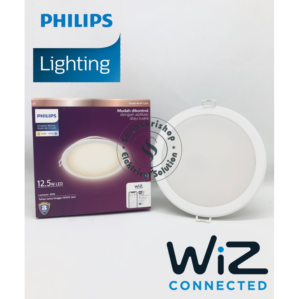 Jual LAMPU PHILIPS DOWNLIGHT LED 12,5W 12,5 WATT SMART WIFI TUNEABLE ...