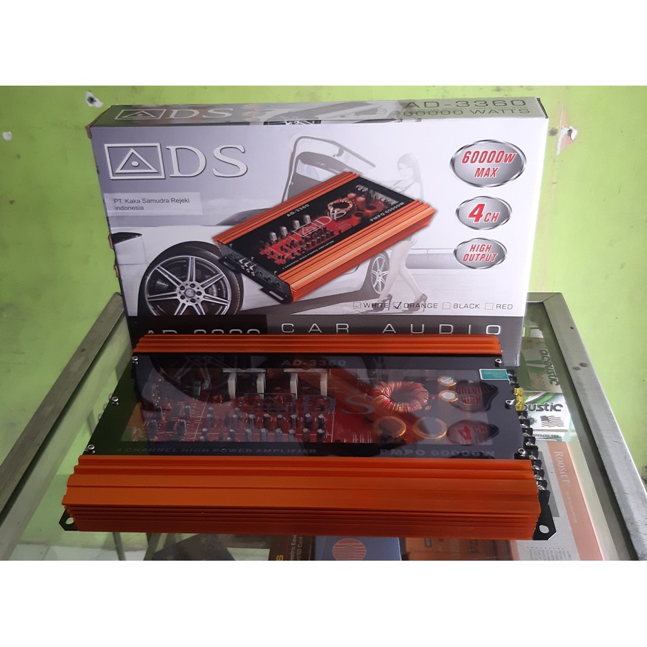 Jual POWER MOBIL ADS 60.000 WATT SUARA BASS MANTAB 4 CHANNEL | Shopee ...