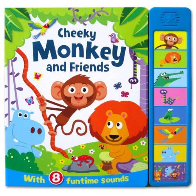 Jual Cheeky Monkey and Friends Super Sound Book with 8 Funtime Sounds | Shopee Indonesia