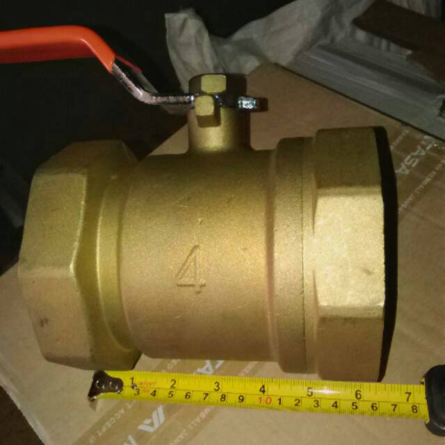 Jual Stop Kran Ball Valve 4" Kitz | Shopee Indonesia