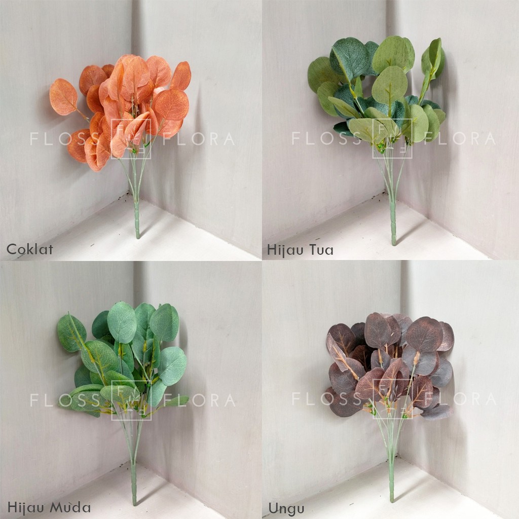Jual Daun Artificial / Daun Palsu / BELI 1 GRATIS 1 / Daun Eucalyptus ...