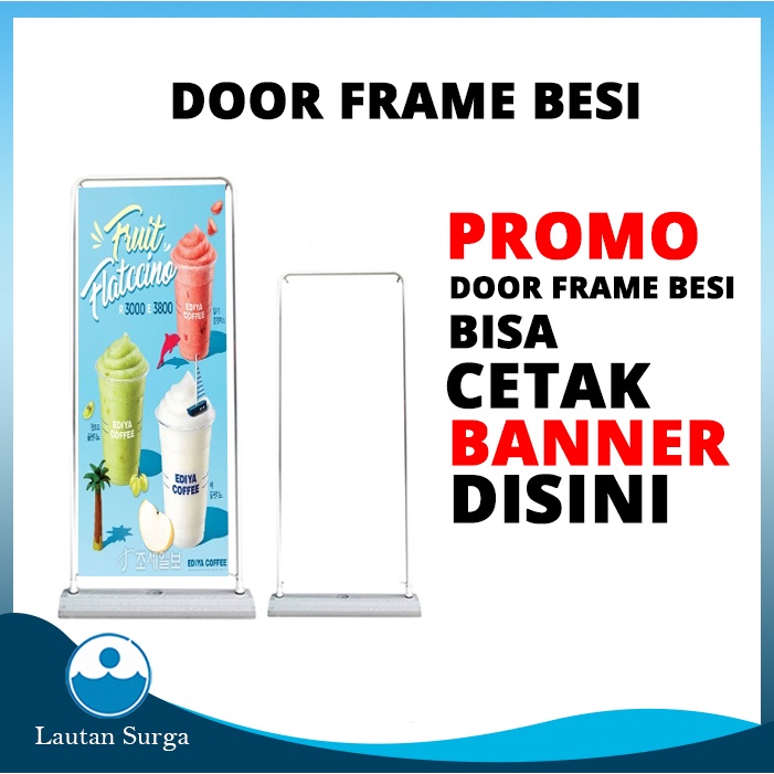 Jual Stand Banner Door Frame Banner 60x160 Cm Standing Doorframe ...
