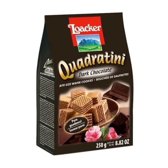 Jual Loacker Quadratini Dark Chocolate [250 gr] | Shopee Indonesia