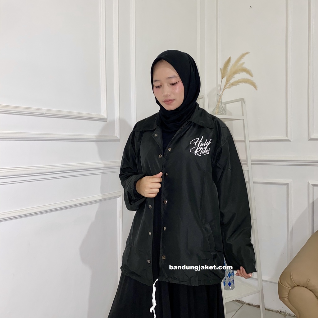 Jual Coach Jacket holyrider MMXXI BORDIR HITAM II Jaket Coach model ...