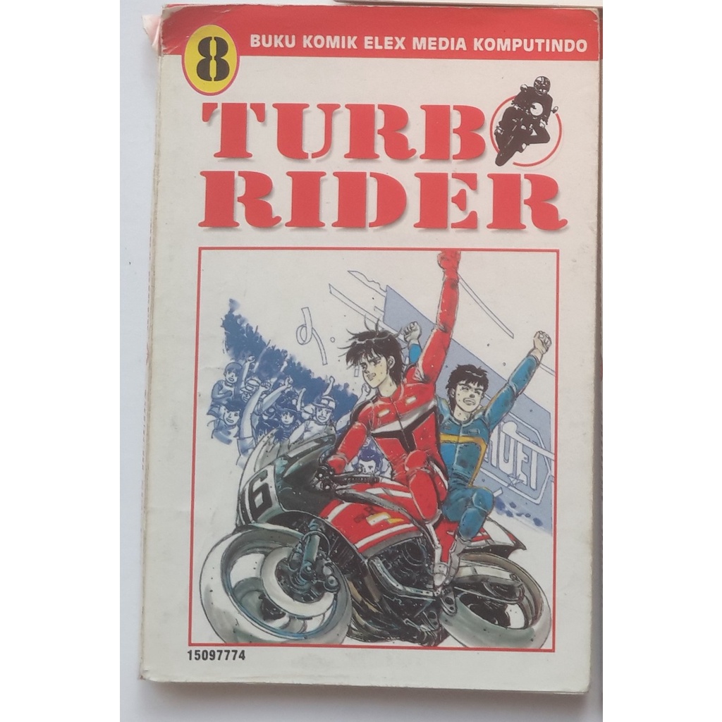 Jual Turbo Rider 8,16 by Shuichi Shigeno Buku Komik Elex Jadul Cabutan ...