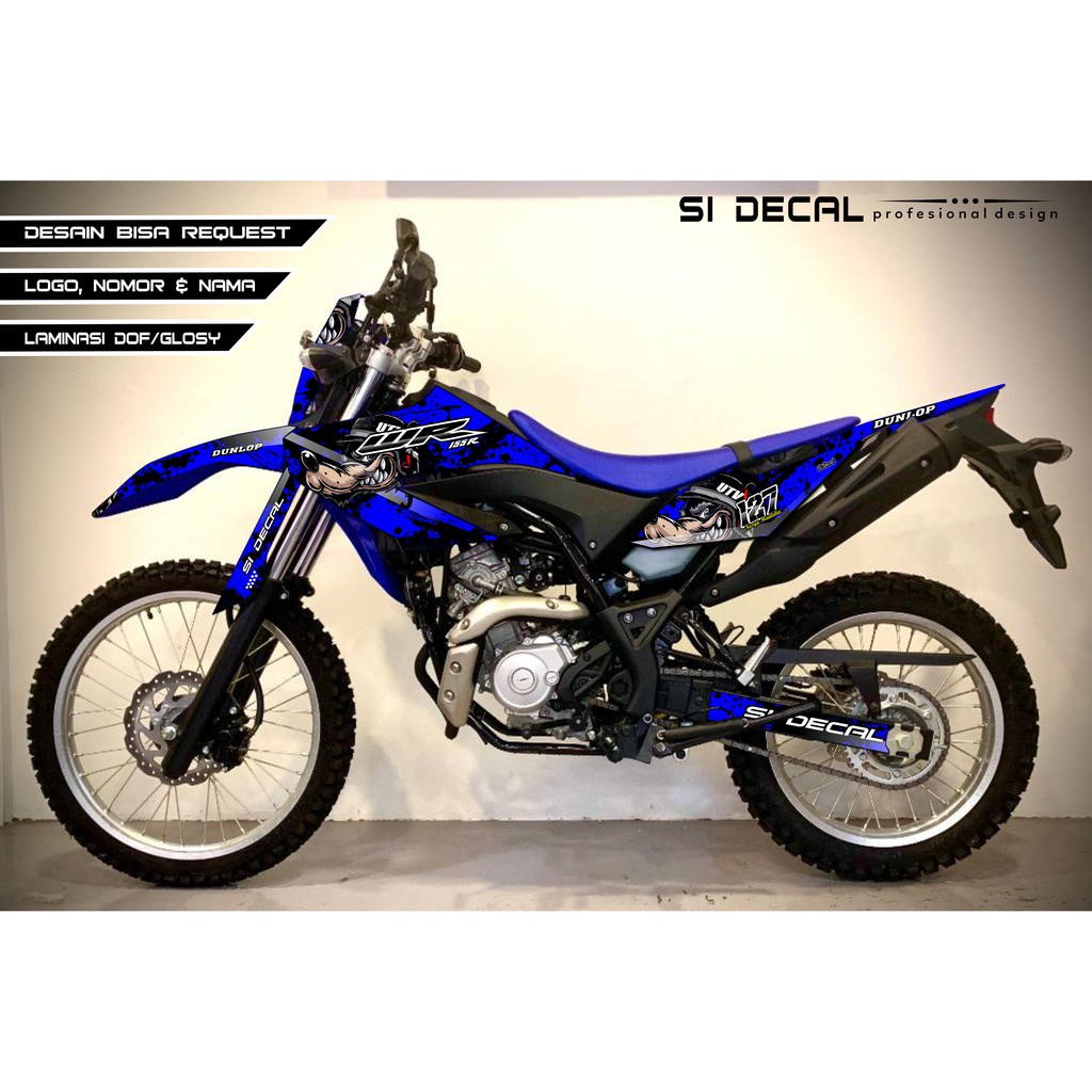 Jual decal wr 155 biru full body custom | Shopee Indonesia