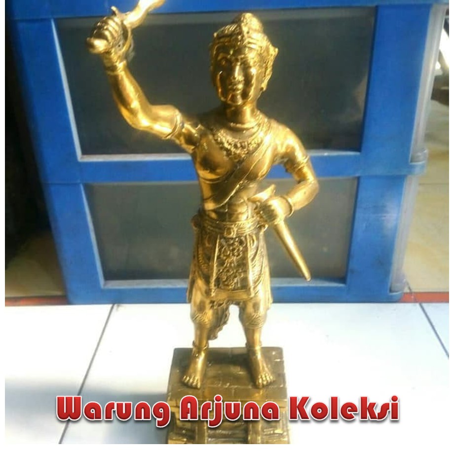 Jual Koleksi Barang Antik Patung Kuningan Maha Patih Gajahmada | Shopee ...