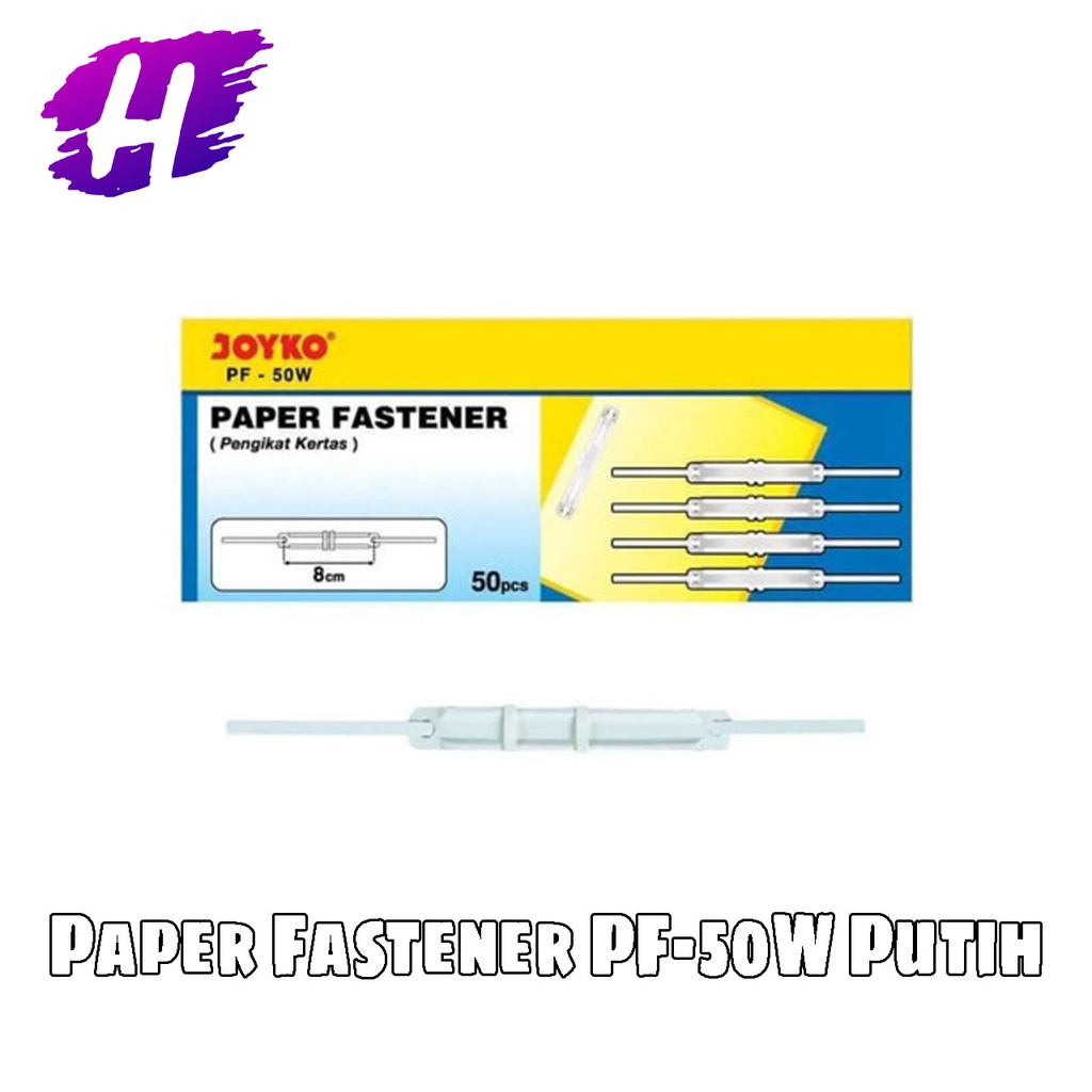 Jual paper Fastener / Acco Joyko Putih / (1kotak) | Shopee Indonesia