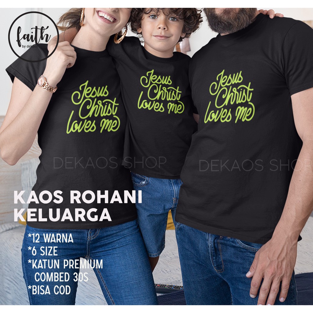 Jual KAOS ROHANI PRIA WANITA / KAOS ROHANI KRISTEN / BAJU ROHANI / KAOS ...