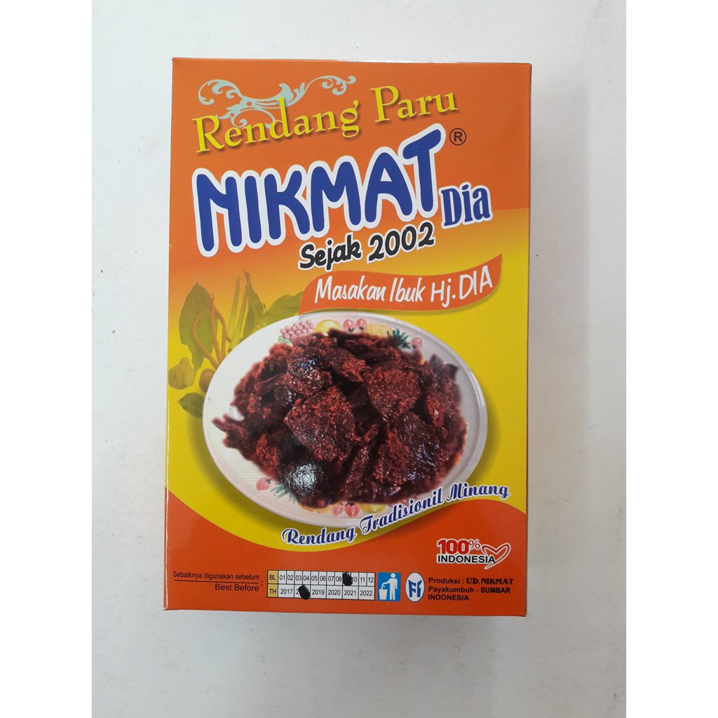 Jual Rendang Paru Merek Nikmat Khas Padang | Shopee Indonesia