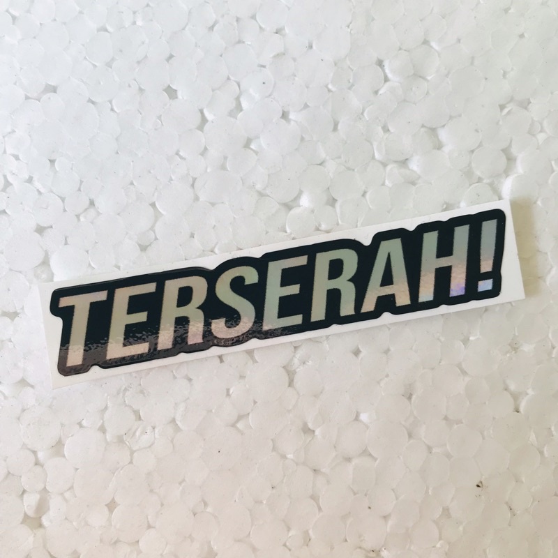 Jual Sticker Terserah Print Cutting Laminasi Glossy | Shopee Indonesia