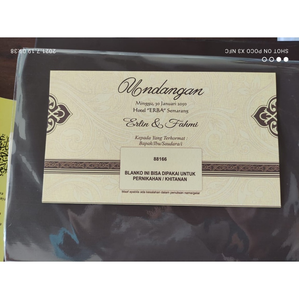 Jual UNDANGAN BLANGKO ERBA 88166 | Shopee Indonesia