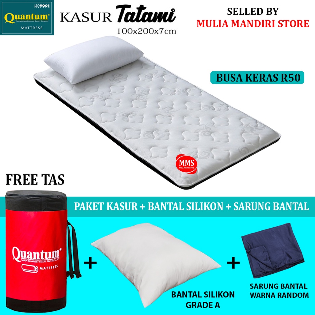 Jual Quantum kasur lipat gulung lantai rebounded R50 Tatami uk 100x200x7cm | Shopee Indonesia