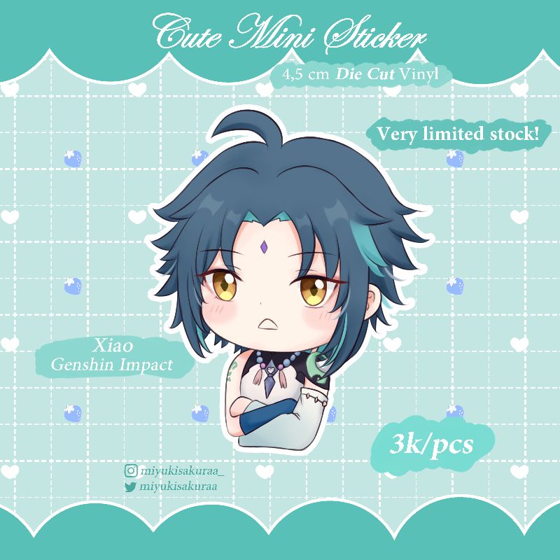 Jual Stiker Karakter Anime Game Genshin Impact Xiao | Shopee Indonesia