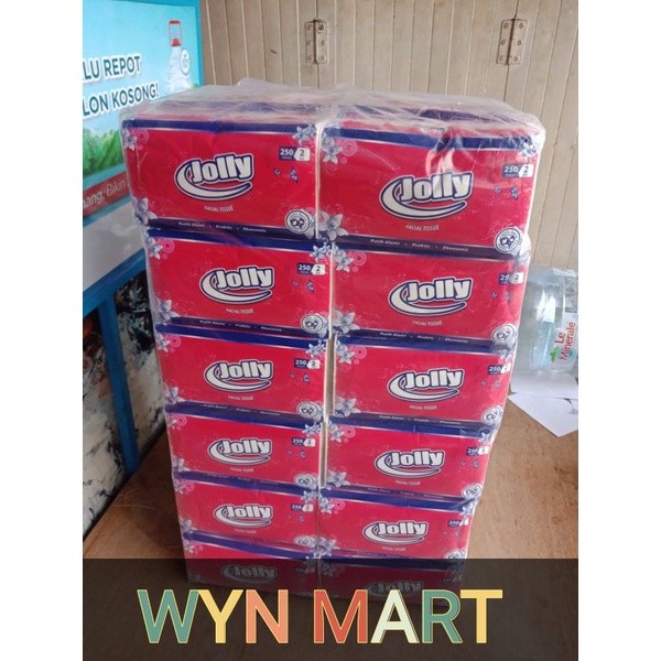 Jual Tisu /Tisue JOLLY 250 Sheets 2 Ply [ Khusus Kartonan/bal ...