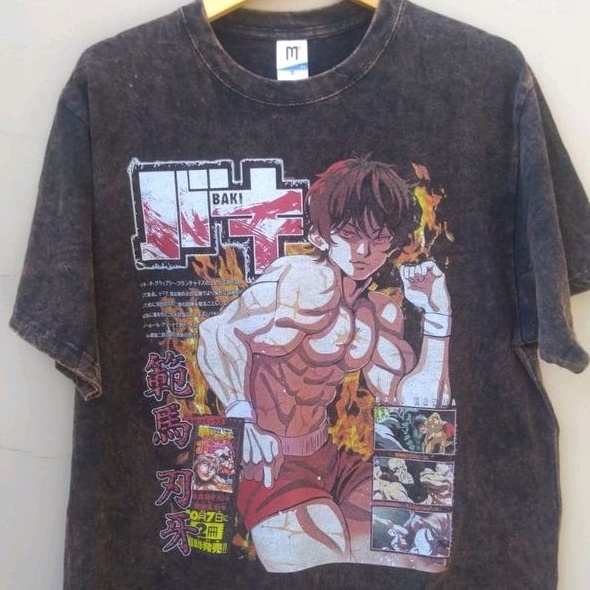 Jual Baki Anime T-shirt, Baki the Grrappler T Shirt Baki Hanmma Manga ...