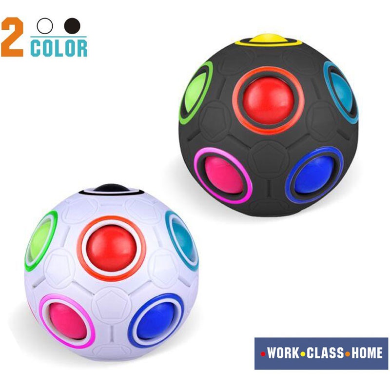 Jual Puzzle Ball Fidget / Magic Ball Fidget / Rainbow Ball Fidget Toy ...
