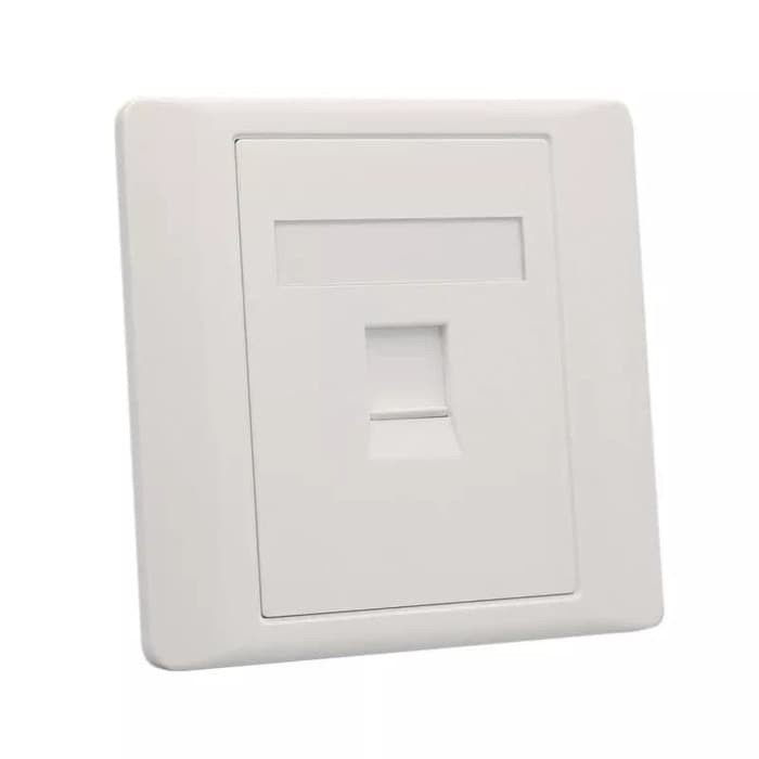 Jual Faceplate,wallplate utp,rj45,network lan 1 hole,port | Shopee ...
