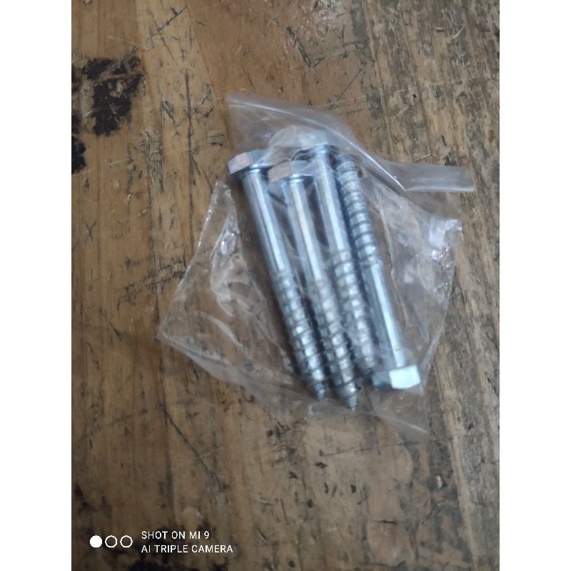 Jual baut deskrup skrup kunci 5 cm 6 mm | Shopee Indonesia