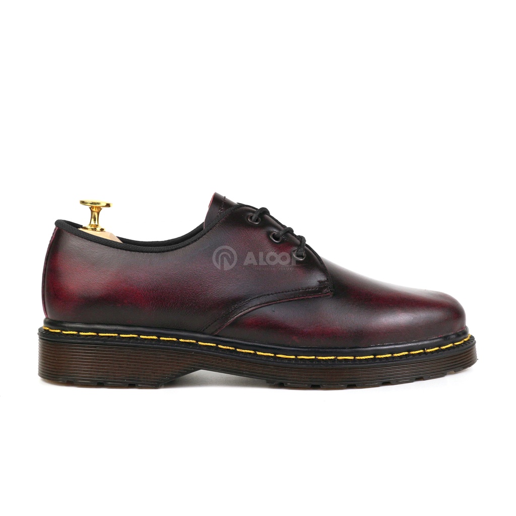 Jual 39 - 45 ALOOF DELOW MAROON - Sepatu Low Boots Kasual Pria Kulit ...