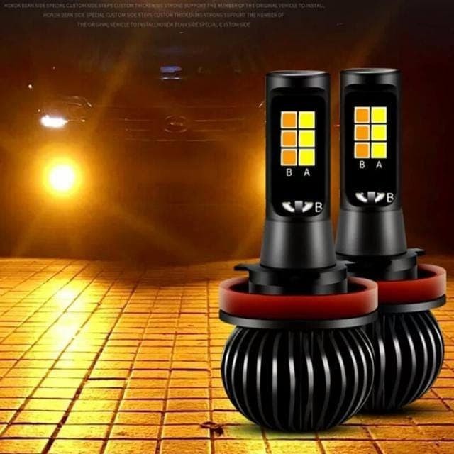 Jual Lampu LED Foglamp H11 2 Warna | Shopee Indonesia