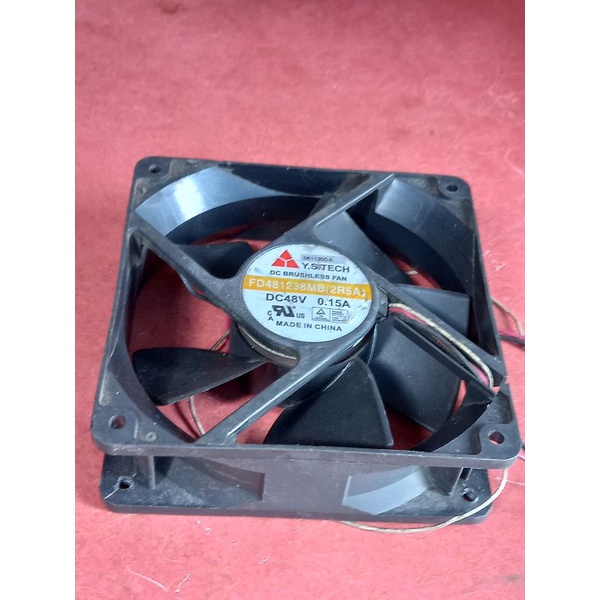 Jual Fan dc Brushless YS.TECH FD481238MB 48v 0,15A Range 24-50vdc 12cm ...