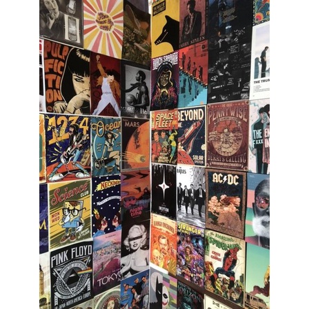 Jual POSTER BAND A4 RANDOM 10 PCS | Shopee Indonesia