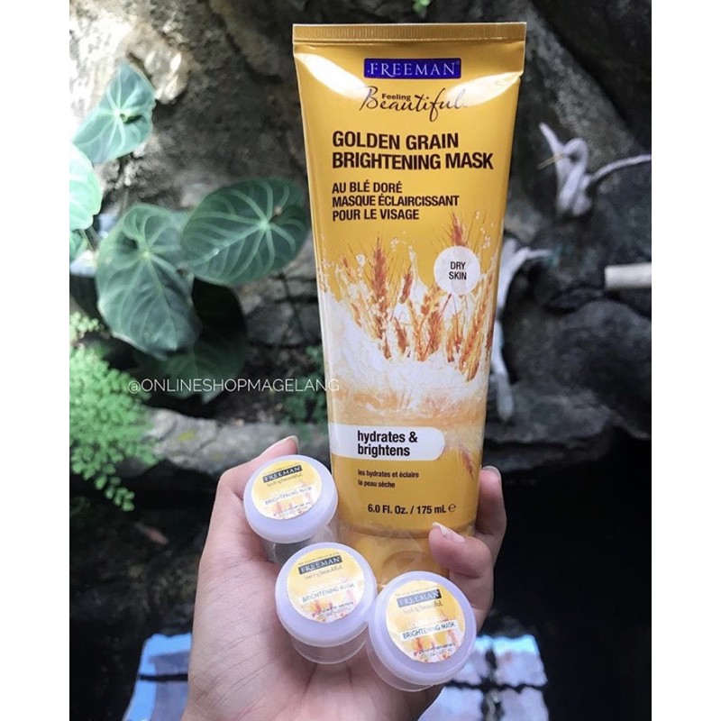 Jual FREEMAN GOLDEN GRAIN BRIGHTENING MASK 175 ML | Shopee Indonesia
