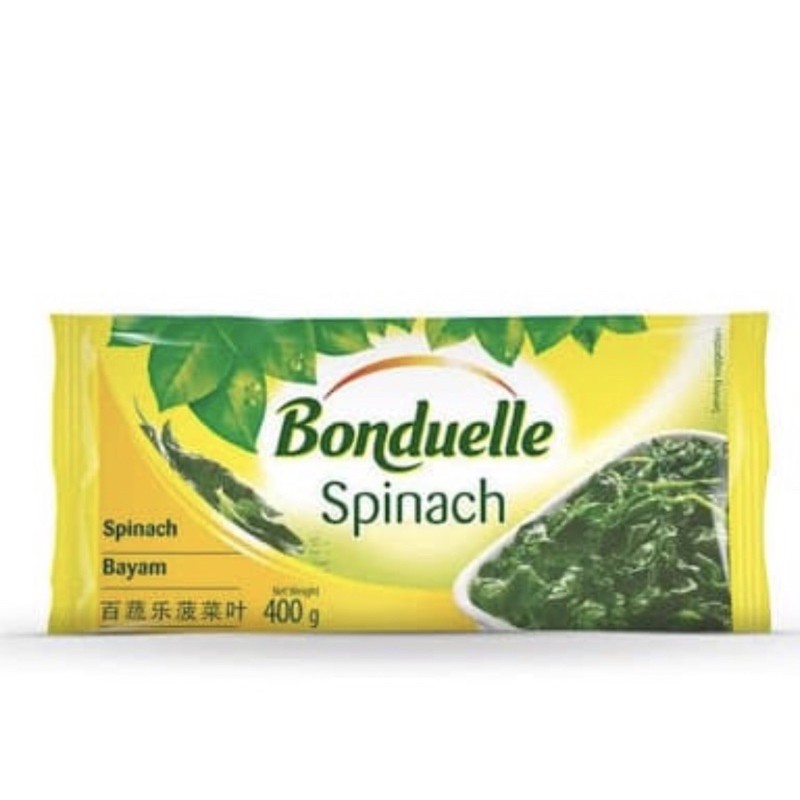 Jual bonduelle spinach leaf frozen sayur daun bayam beku | Shopee Indonesia