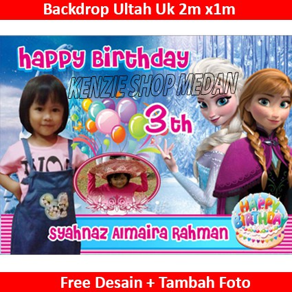 Jual Backdrop Ukuran 2x1 Meter Custom Desain | Shopee Indonesia