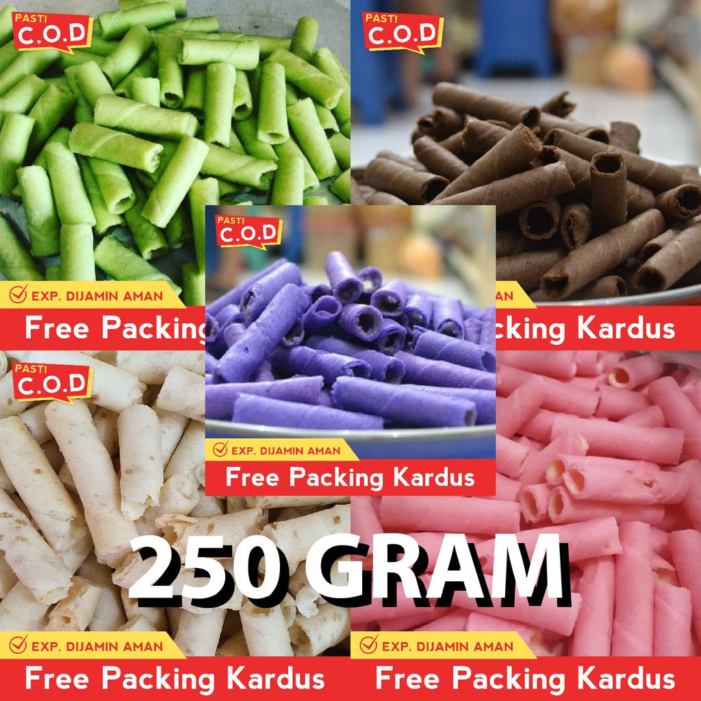 Jual snack kiloan wafer stick astor mini 250 gram | makanan ringan ...