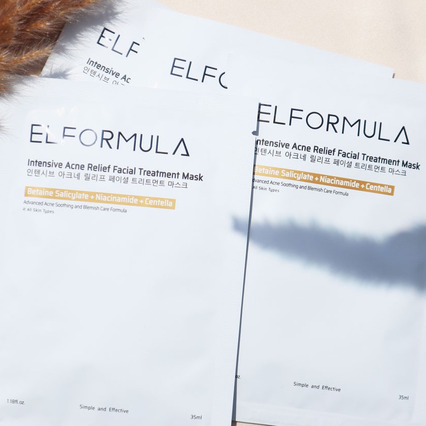 Jual ELFormula Intensive Acne Relief Facial Treatment Mask (100% Ori ...