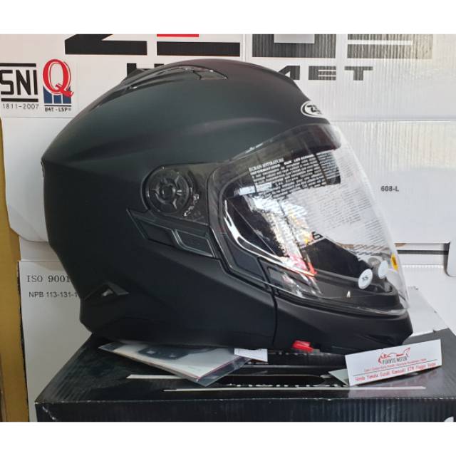 Jual ZEUS ZS613C SOLID Black MATT zs 613c | Shopee Indonesia