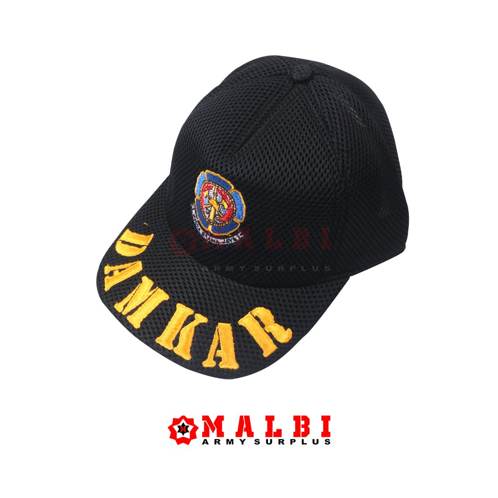 Jual Topi DAMKAR Tulisan Kuning Jaring | Shopee Indonesia