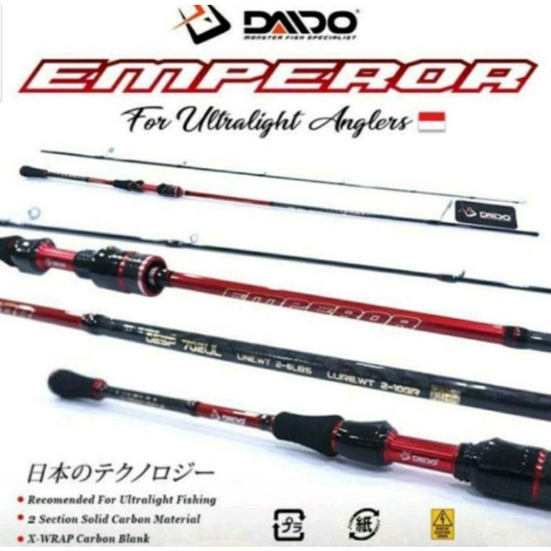 Jual joran ultralight daido emperor pro series 662ul | Shopee Indonesia