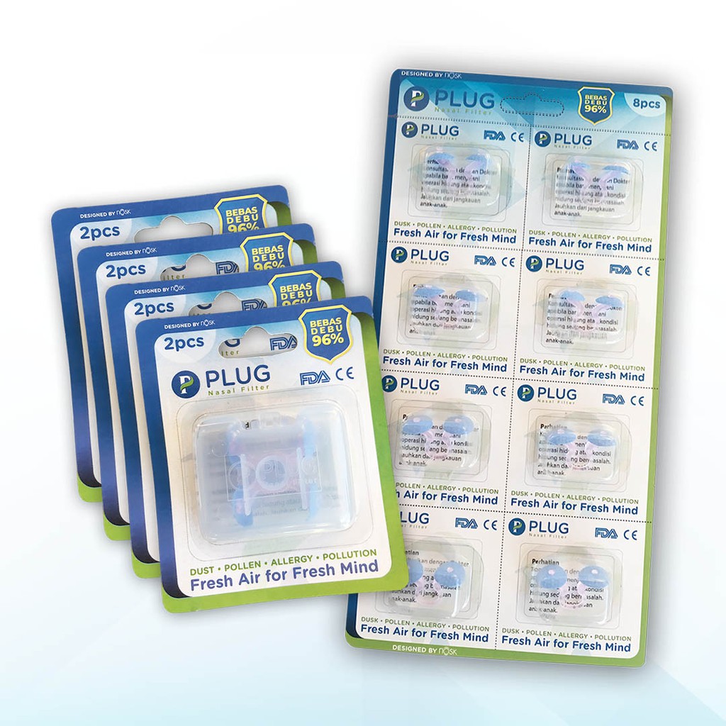 Jual PLUG Nasal Filter & Refill Value Set (2pcs x 4 | 8pcs x 1 ...