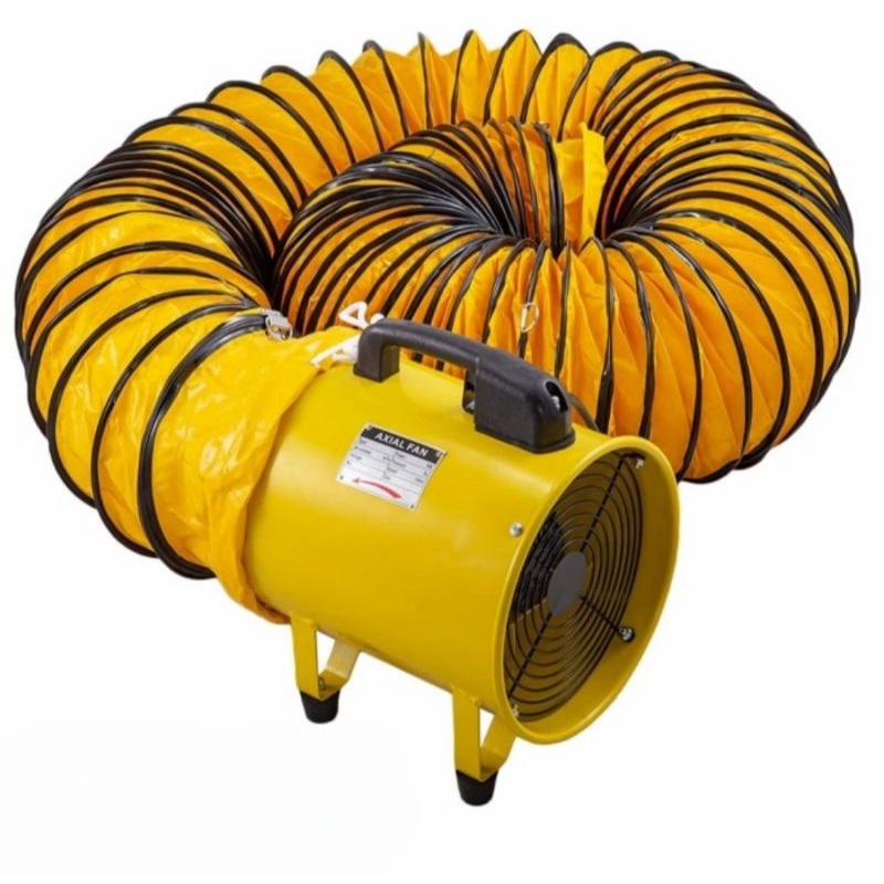 Jual kipas blower ventilator portable 10 inch plus plexible duct 15 ...