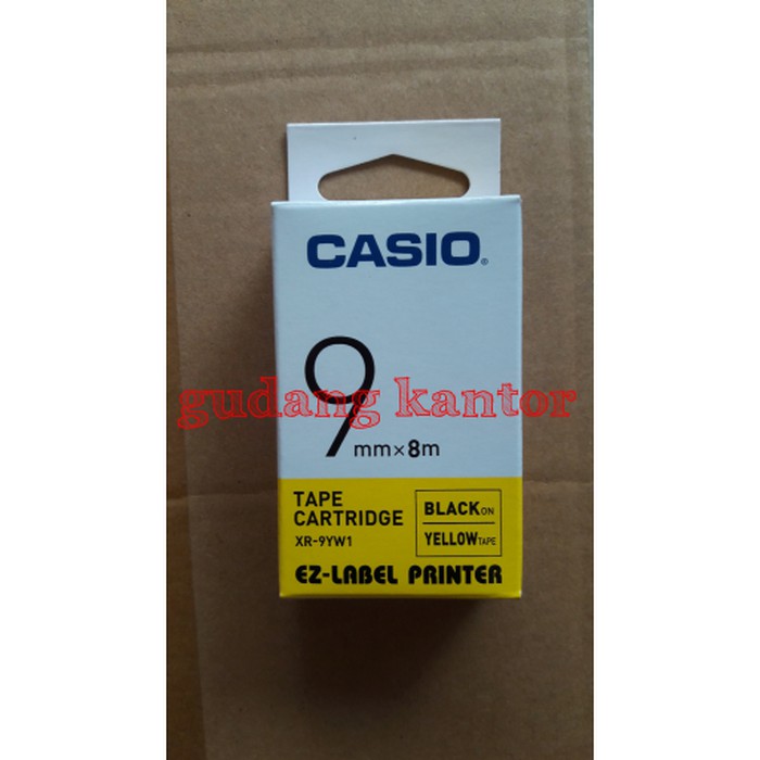 Jual LABEL CASIO 9MM KUNING XR-9YW1 ORIGINAL EZ TAPE PRINTER | Shopee ...